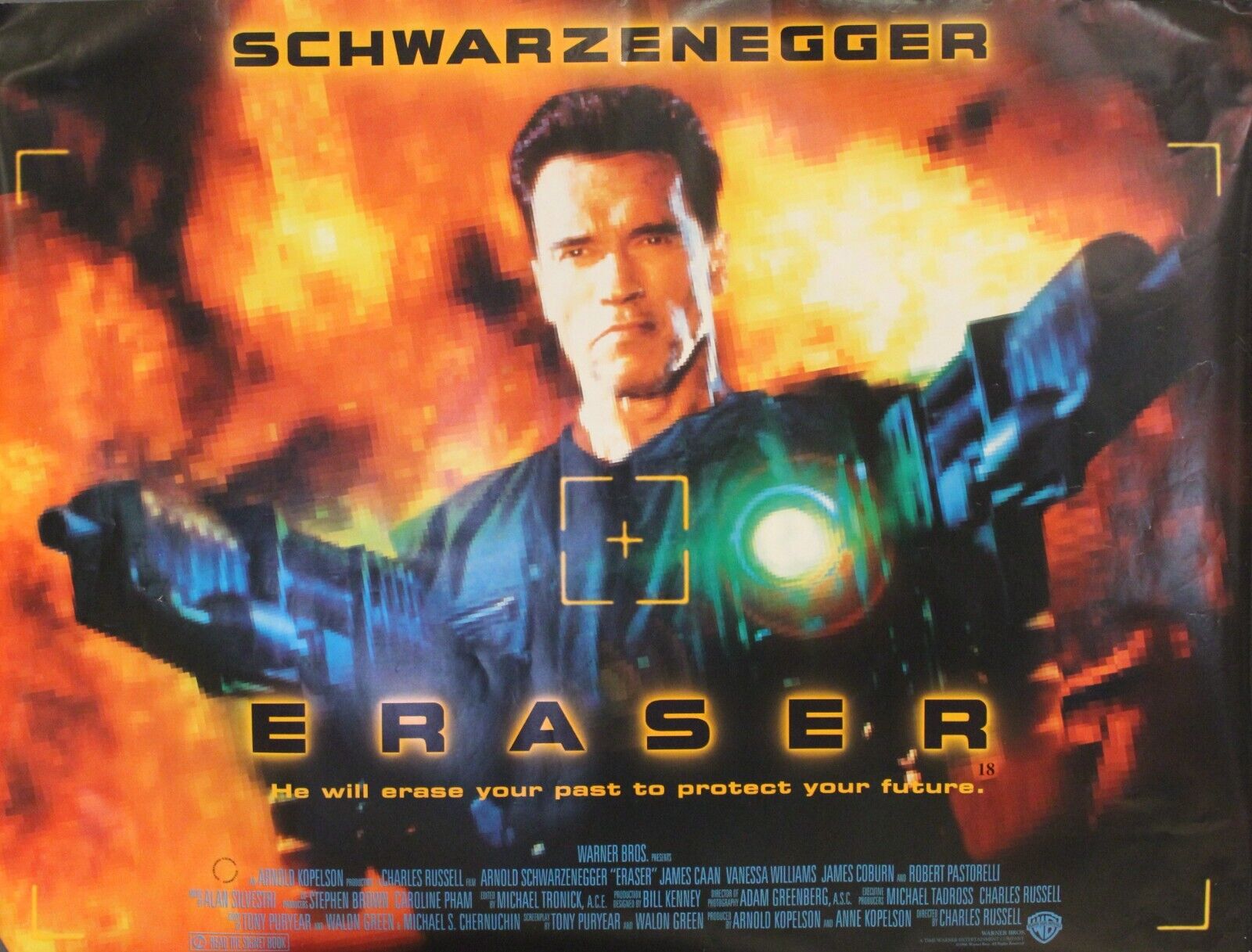 Eraser original vintage 30×40 inch 2003 movie poster – Resolve Creative ...